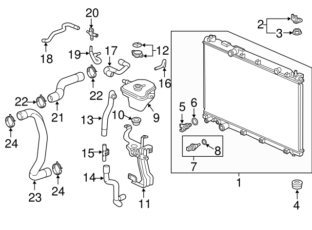 2016-2020 Honda Joint, Three Way 19110-5AA-A00 | OEM Parts Online