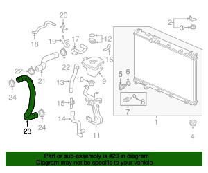 19502-5PA-A00 - Radiator Coolant Hose 2017-2022 Honda CR-V | AutoNation ...