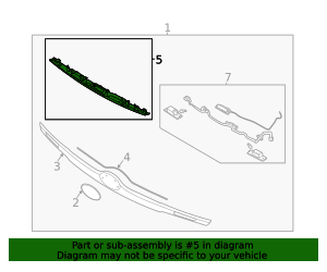 87312-Q5100 - Lift-Gate Finish Panel Trim Plate 2021-2023 Kia Seltos ...