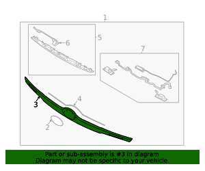 87311-Q5100 - Lift-Gate Finish Panel 2021-2023 Kia Seltos | Kia.Parts Store