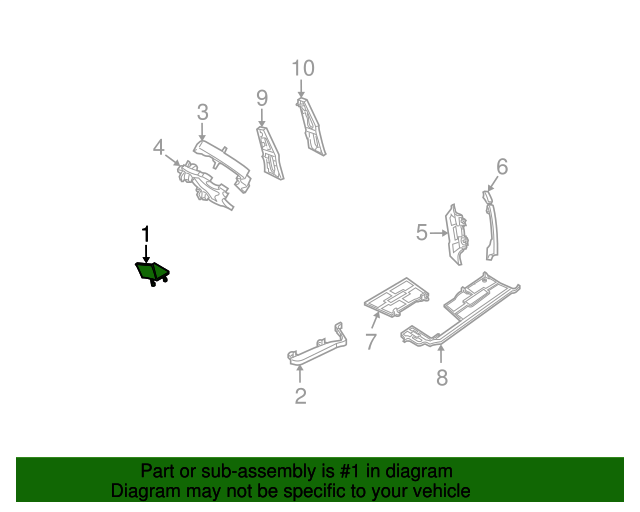 41217111496 - 2006-2015 BMW Baffle Plate (41-21-7-111-496) | BMW of ...