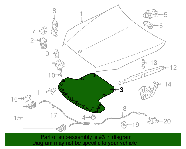 205-682-00-26 - Insulation 2015-2018 Mercedes-Benz | Mercedes-Benz USA ...