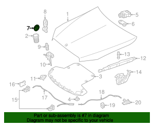 212-817-03-16 - Hood Emblem 2015-2016 Mercedes-Benz | AutoNationParts.com
