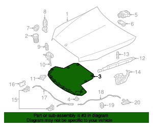 205-682-00-26 - Insulation 2015-2018 Mercedes-Benz | Mercedes-Benz USA ...