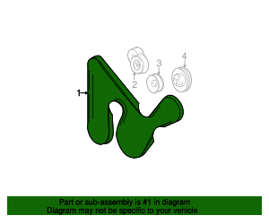 2001-2012 Mopar Serpentine Belt 4593684AA | TascaParts.com