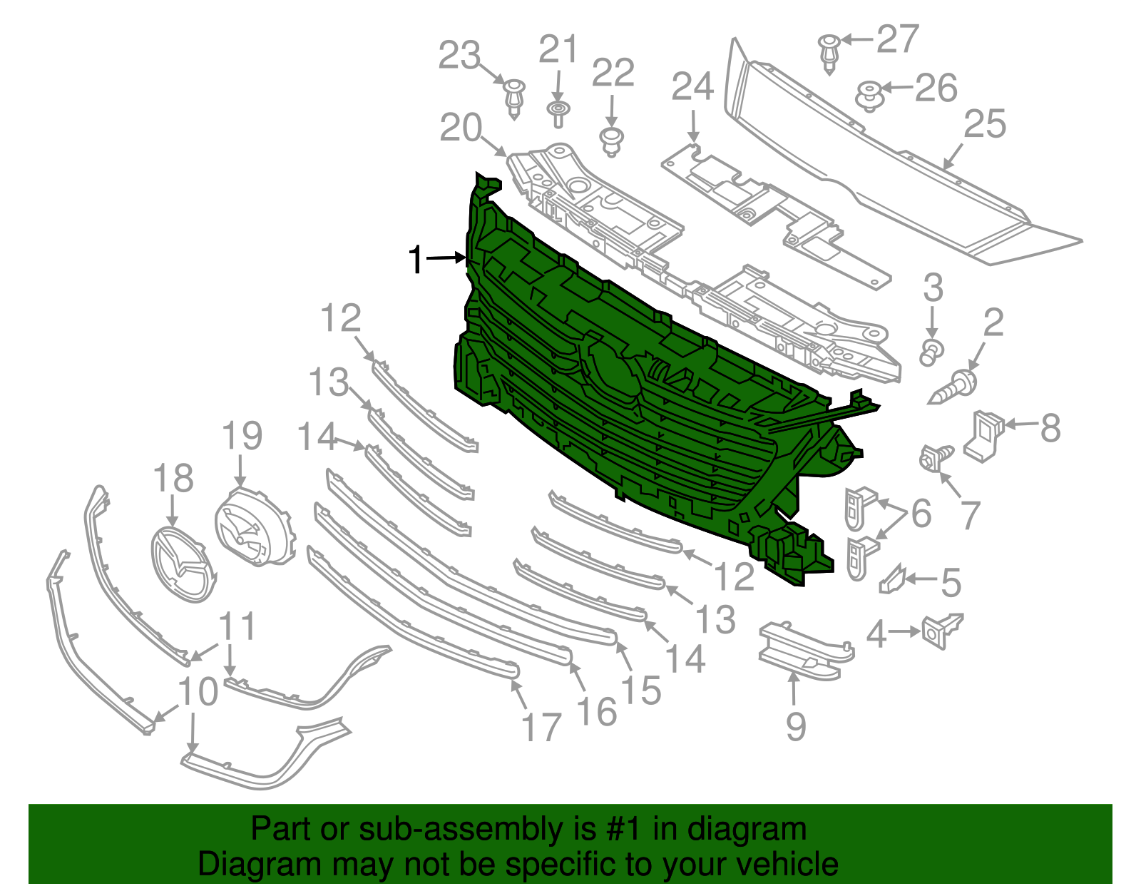 2017-2018 Mazda 3 Bezel B63B-50-C21A | Mazda-Parts