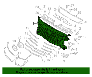 2017-2018 Mazda 3 Grille B63B-50-C21A | TascaParts.com