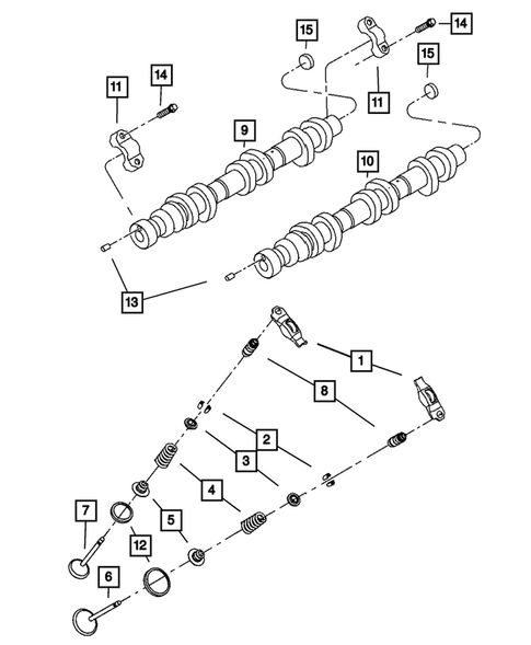 Camshaft and Valve for 2011 Dodge Charger | Mopar Online Parts