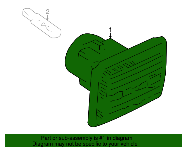 1998-2004 Volvo Repeater Lamp 9178885 | OEM Parts Online