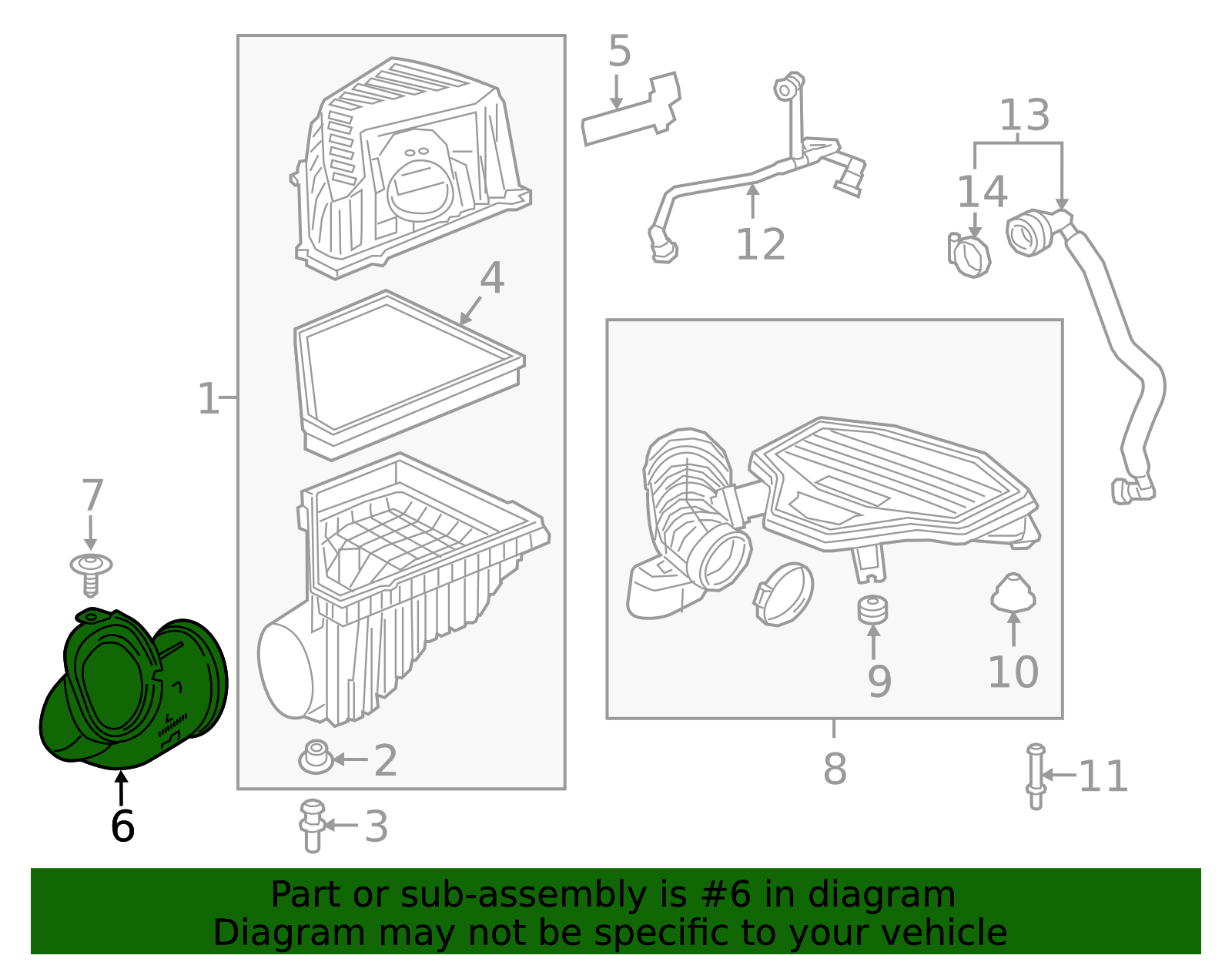 2019-2024 Chevrolet Blazer Intake Air Duct 42439397 GM | GMPartsDirect.com