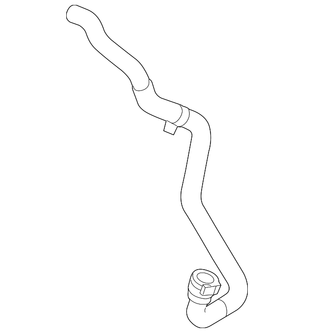 2009-2010 Volkswagen Touareg Reservoir Hose 7L6-122-109-E | VW Direct ...