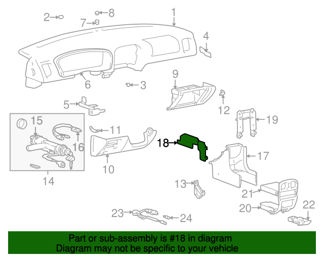 2003-2006 Kia Optima Center Panel Side Cover - Passenger Side (RH ...