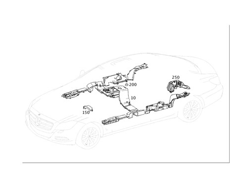 Cable Cover and Cable Ducts for 2016 Mercedes-Benz CLS 63 AMG® S ...