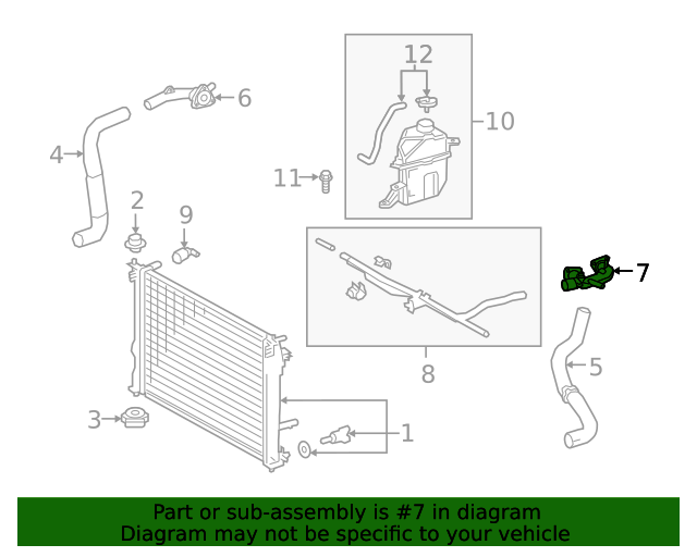 2017-2024 Toyota Water Outlet 16331-31230 | OEM Parts Online