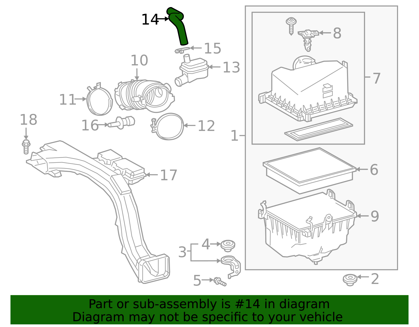 2018-2024 Toyota PCV Valve Hose 12262-25030 | AutoNationParts.com