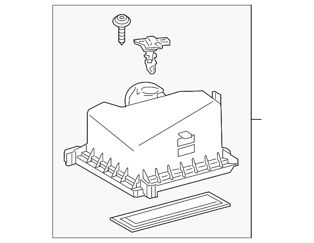 17705-F0010 - Upper Cover - 2018-2024 Toyota | OEM Genuine Toyota Parts