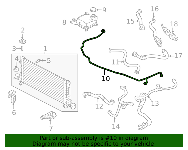32224972 - Overflow Hose - 2019 2020 Volvo XC40 | Volvo OEM Parts Direct