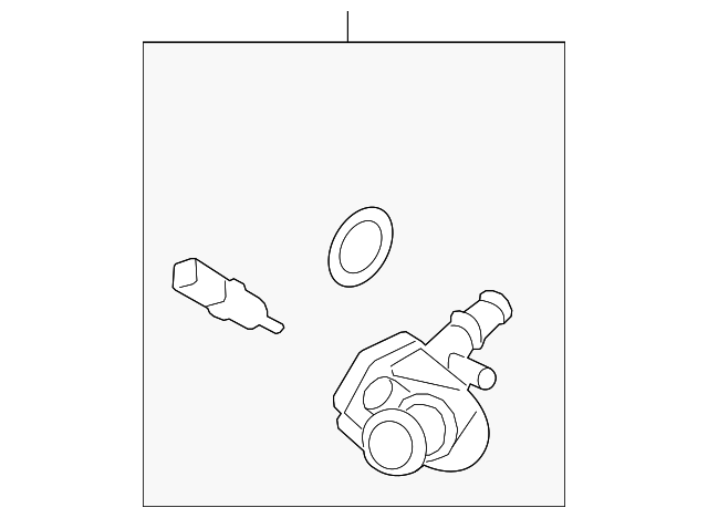 2013-2014 Hyundai Veloster Engine Coolant Inlet Flange 25600-2B700 ...