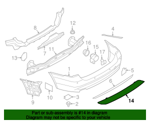 63-14-7-400-207 - Reflector Panel 2016-2019 BMW | AutoNationParts.com