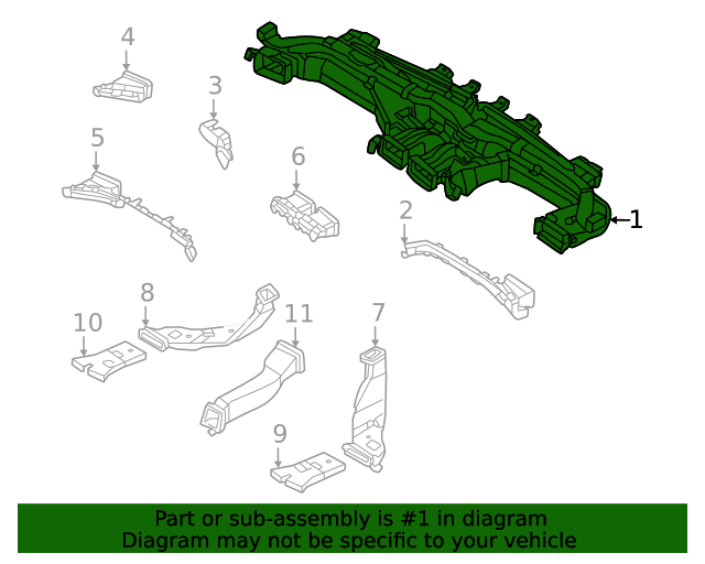 2022-2023 Hyundai Duct Assembly 97470-CW000 | QuirkParts