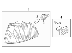 2000-2004 Volvo Repeater Lamp 9133609 | TascaParts.com