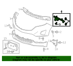 2018-2022 Chevrolet Equinox Front Driver Side Bumper Fascia Guide ...