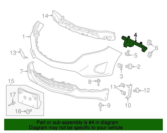 2018-2020 Chevrolet Equinox Side Bracket - Driver's Side (LH) 84293393 ...