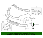 2018-2024 Chevrolet Equinox Front Driver Side Wheelhouse Liner Bracket ...