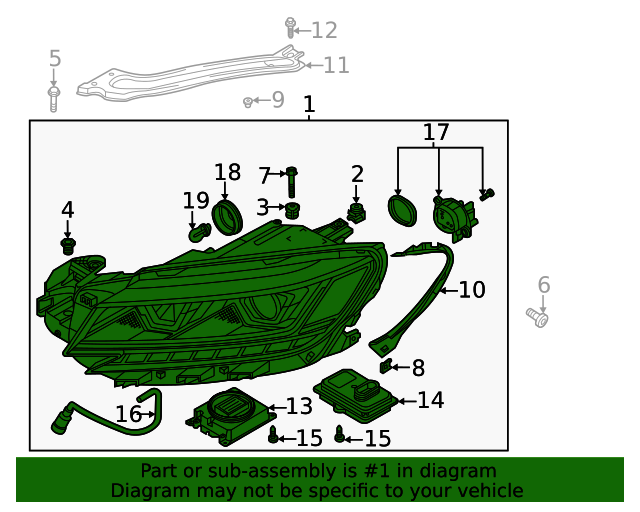 2020-2022 Volkswagen Passat Composite Assembly 561-941-081-A | VW ...