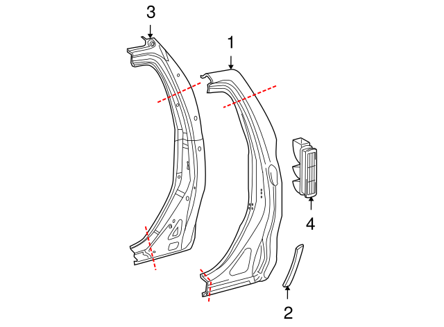 2007-2013 Toyota Tundra Panel Reinforced 61504-0C910 | Toyota Parts Center