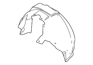 2008-2011 Ford Focus Splash Shield - Driver's Side (LH) 8S4Z-54278B51-A ...