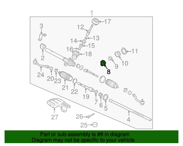 57715-1R100 - Yoke 2012-2014 Kia Rio | Kia.Parts Store