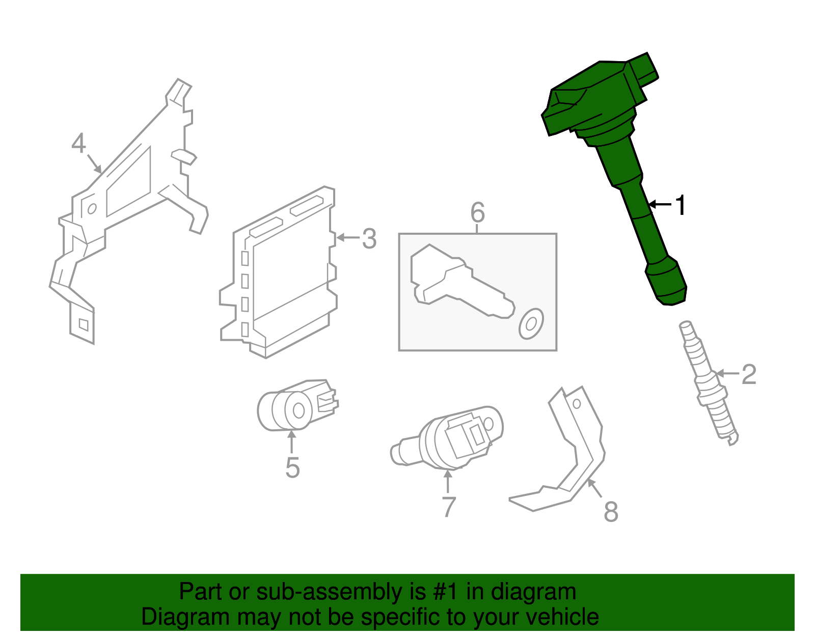 2016-2020 Infiniti Ignition Coil 22448-5CA0A | Infiniti of Orland Park