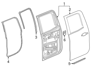 Rear Passenger Side Door 86532554 GM | GMPartsDirect.com