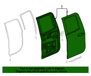 2014-2019 GM Door 86532554 GM | GMPartsDirect.com
