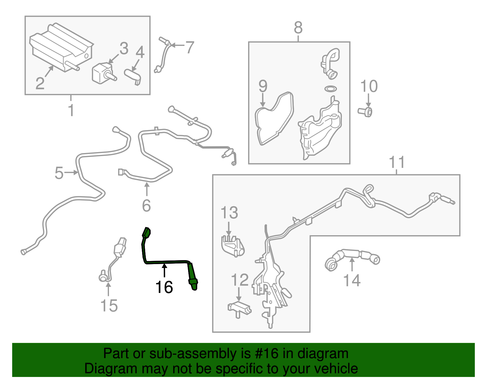 DS7Z-9G444-A - Oxygen Sensor 2014-2016 Ford | AutoNation Parts
