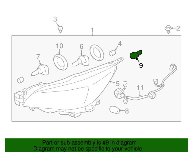 BULB, MARKER & LICENSE LAMP - Subaru (784920080) | Subaru Parts For You