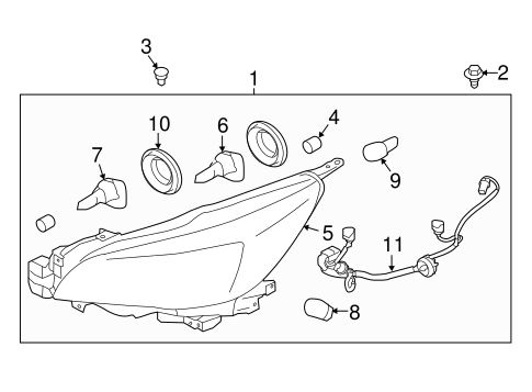 Headlamp Components for 2015 Subaru Outback | Subaru Parts Store