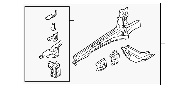 Genuine OEM Ford Part - Inner Rail DA8Z-7410009-A | Genuine OEM Ford ...
