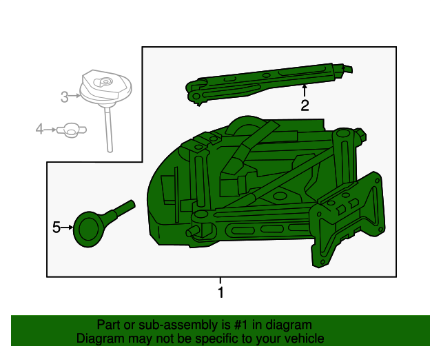 2019 Ford Jack Assembly FB5Z-17080-C | Varsity Ford