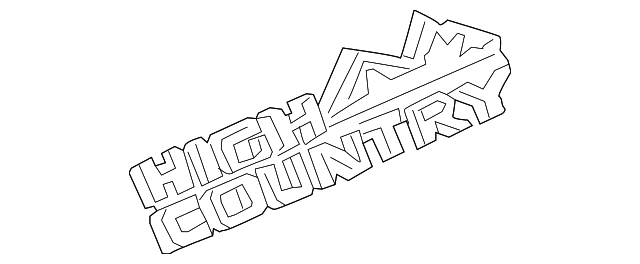 2020-2025 Chevrolet Chrome Front Fender Marketing Name Plate 84358089 ...