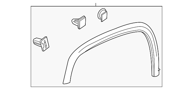 2020-2023 Chevrolet Wheel Opening Molding 84899337 | OEM GM Parts