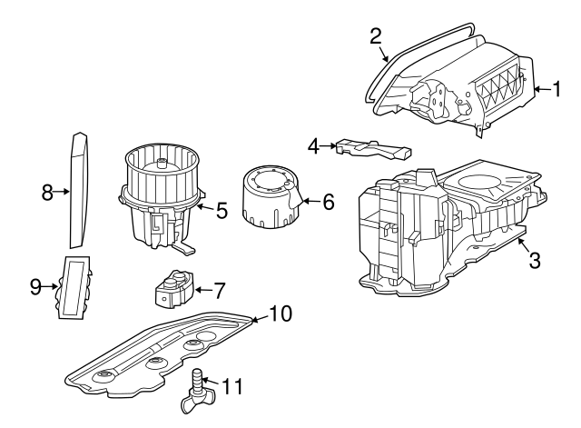 2012-2017 Audi HVAC Blower Motor 8T1-820-021 | OEM Parts Online