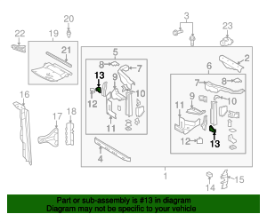 2016-2021 Lexus LX570 Fender Mtg Bkt 53258-60080 | OEM Parts Online