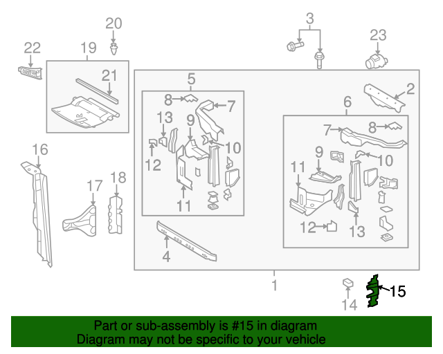 2013-2015 Lexus LX570 Deflector 53294-60140 | OEM Parts Online