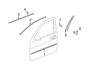 221-690-42-80 - Door Molding 2007-2013 Mercedes-Benz | AutoNationParts.com