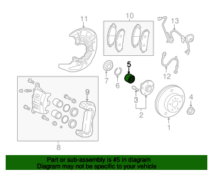 90369-A0002 - Wheel Bearing (Left, Right, Front) - 2008-2020 Toyota ...