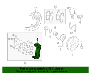 47722-0E030 - Caliper Mount 2010-2020 Toyota | North Park Toyota Parts