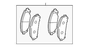 04465-0E010 - Brake Pads Front 2010-2020 Toyota | Ourisman Toyota Parts
