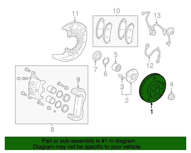 43512-0E030 - Rotor - 2010-2020 Toyota | OEM Parts To You